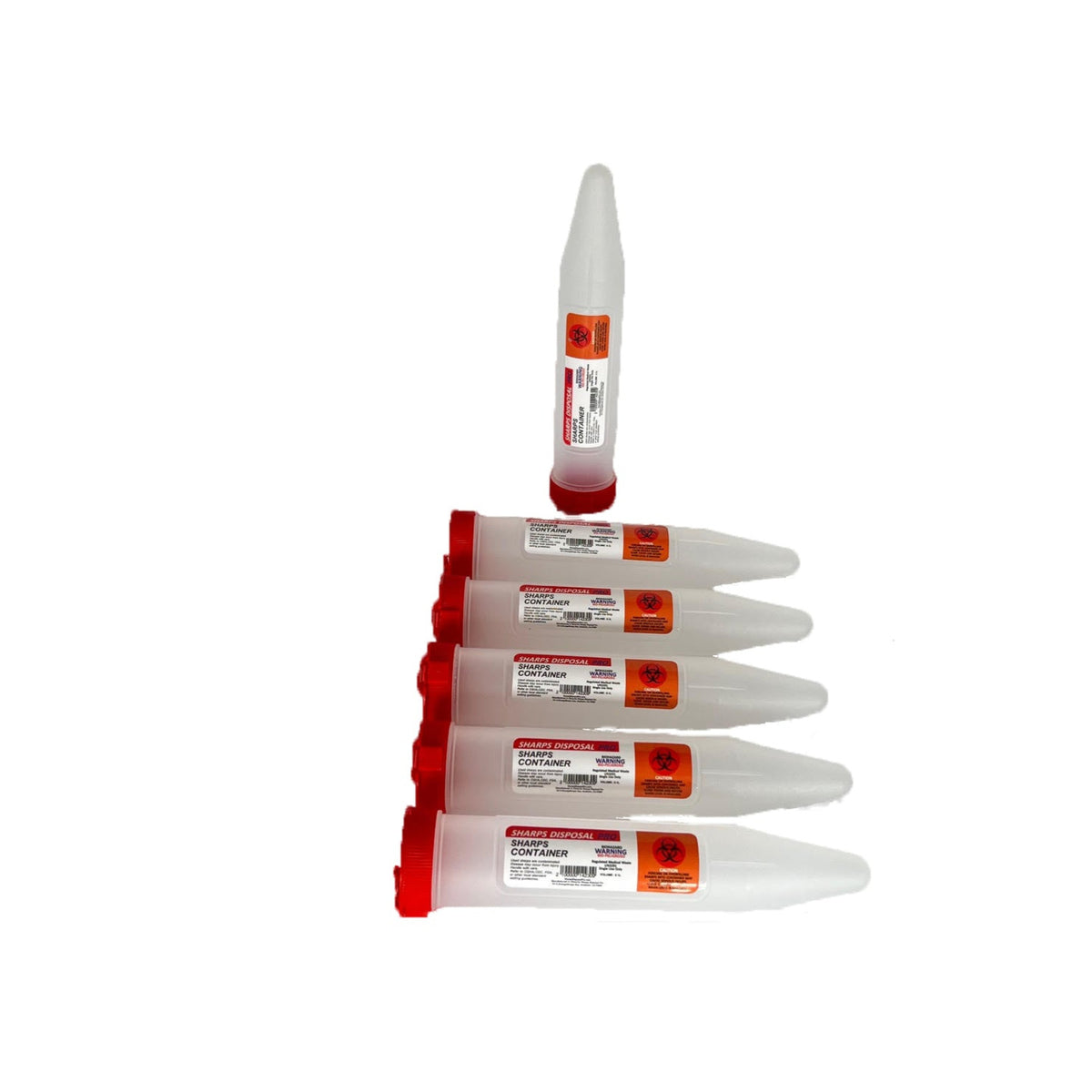 6 COUNT / 0.1 LITER PORTABLE TRANSPORTABLE SHARPS CONTAINER WITH LOCKI ...