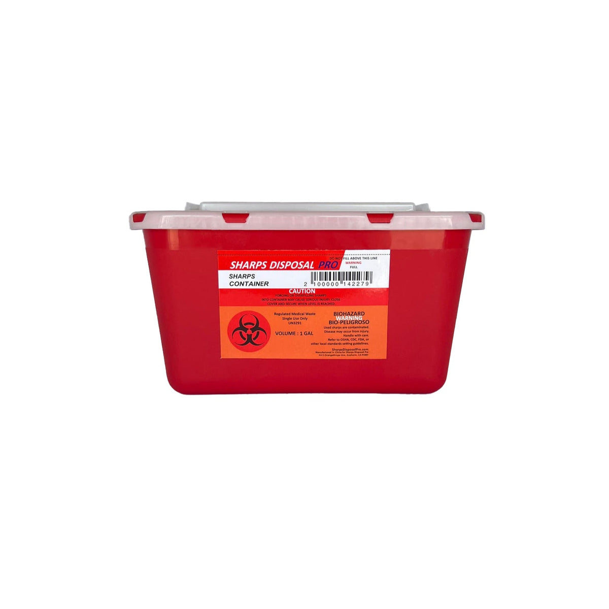 1 GALLON SHARPS CONTAINER FOR PROFESSIONAL AND HOME USE – Acudepot